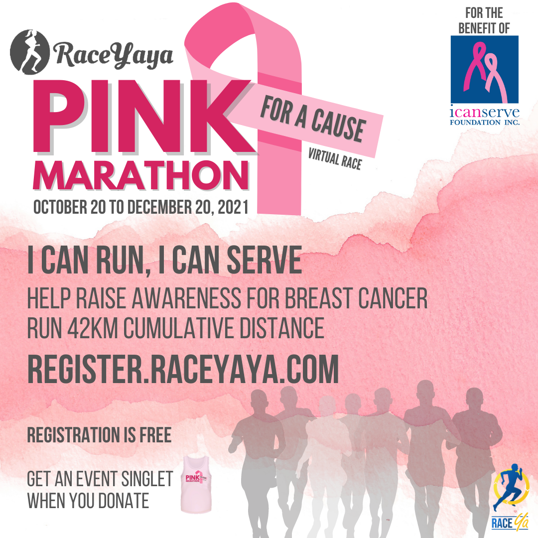 Register until October 19 for the Pink Marathon 2021 | ICanServe ...